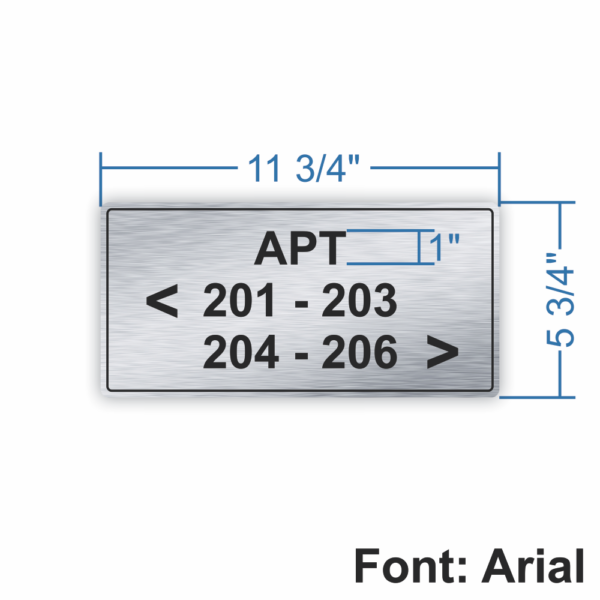Engraved Floor directional Sign - My Sign Station