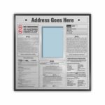 BRUSHED ALUMINUM ALL IN ONE HPD SIGN – SNAP FRAME – ACRYLIC BACKER - My ...