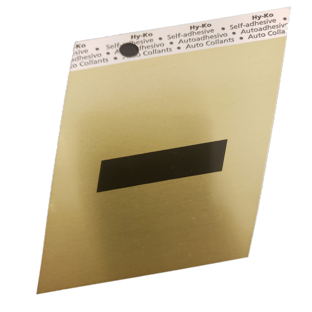 Gold Aluminum Number/Letters 3″ Hyphen - My Sign Station