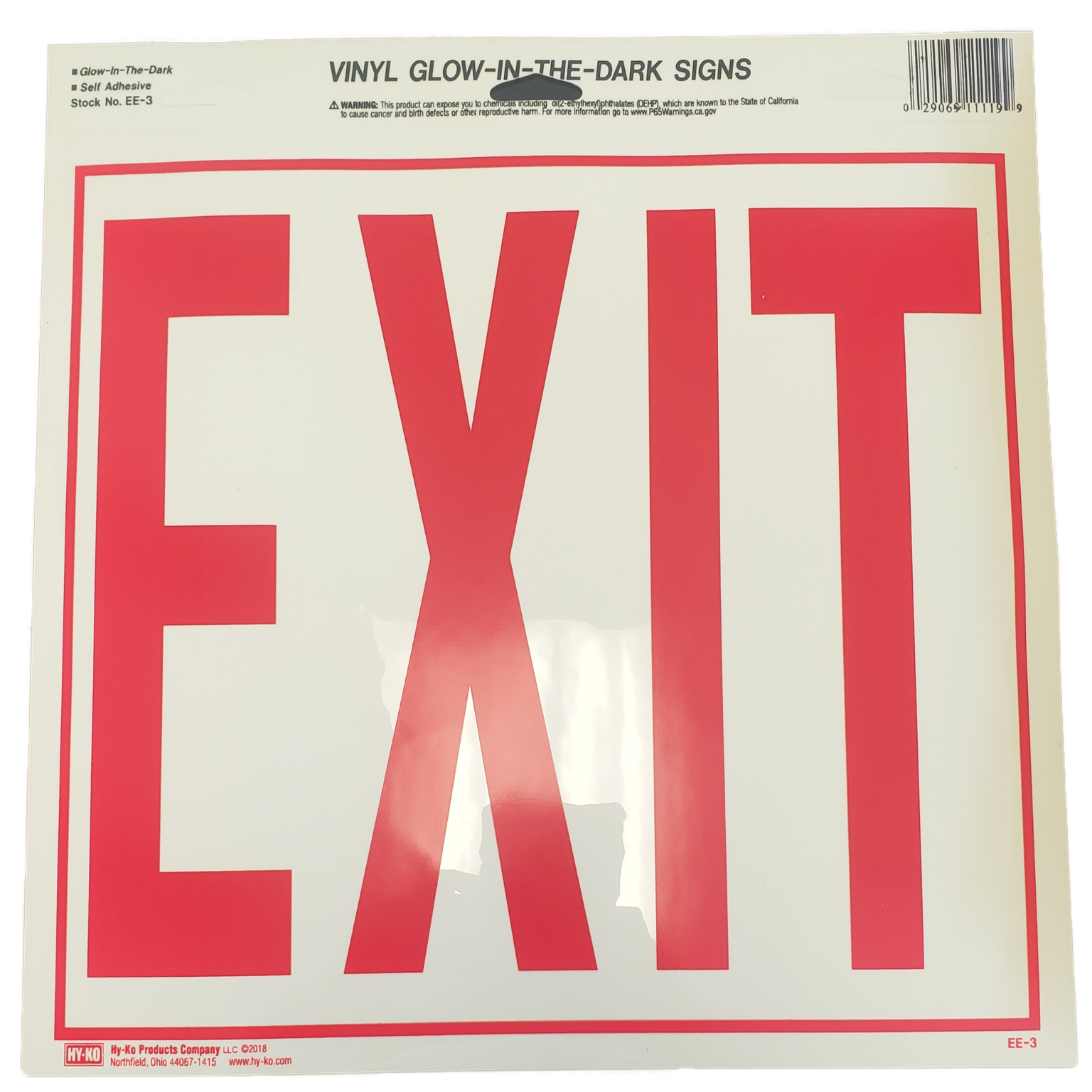 PHOTOLUMINESCENCE HIGH GRADE EXIT SIGN - My Sign Station