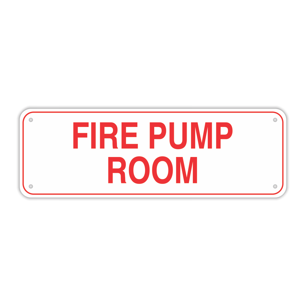 FIRE PUMP ROOM SIGN - My Sign Station