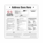 ALL IN ONE HPD SIGN – WHITE ALUMINUM - My Sign Station