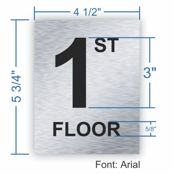 Engraved Floor ID Sign - My Sign Station