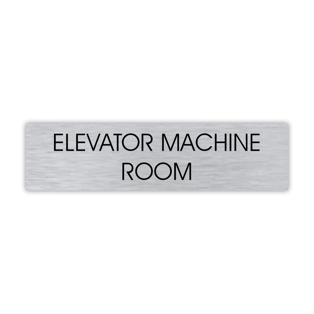 ELEVATOR MACHINE ROOM SIGN - My Sign Station