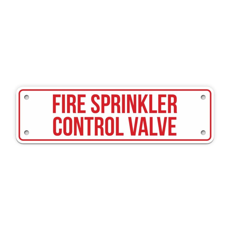 FIRE SPRINKLER CONTROL VALVE SIGN - My Sign Station