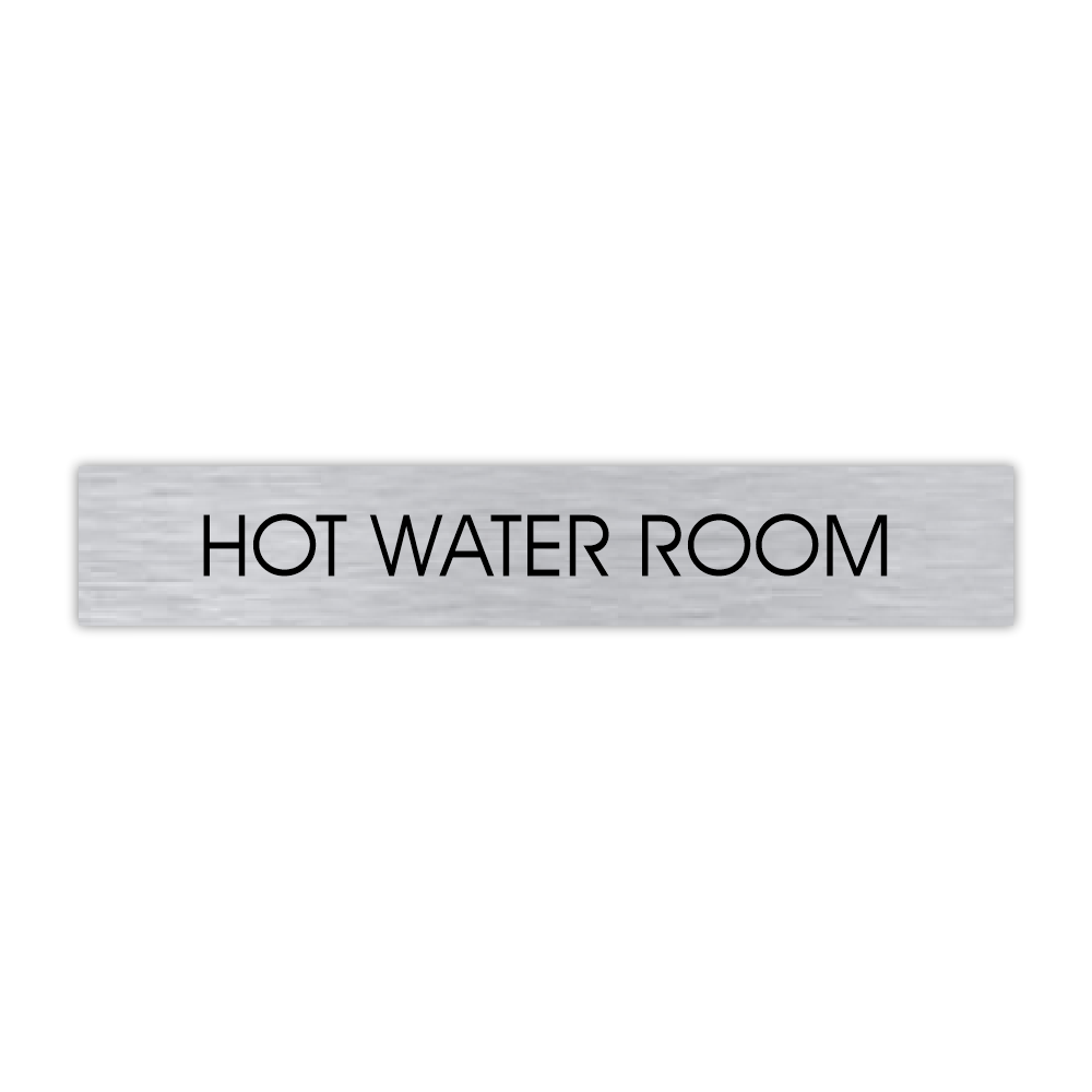 HOT WATER ROOM SIGN - My Sign Station