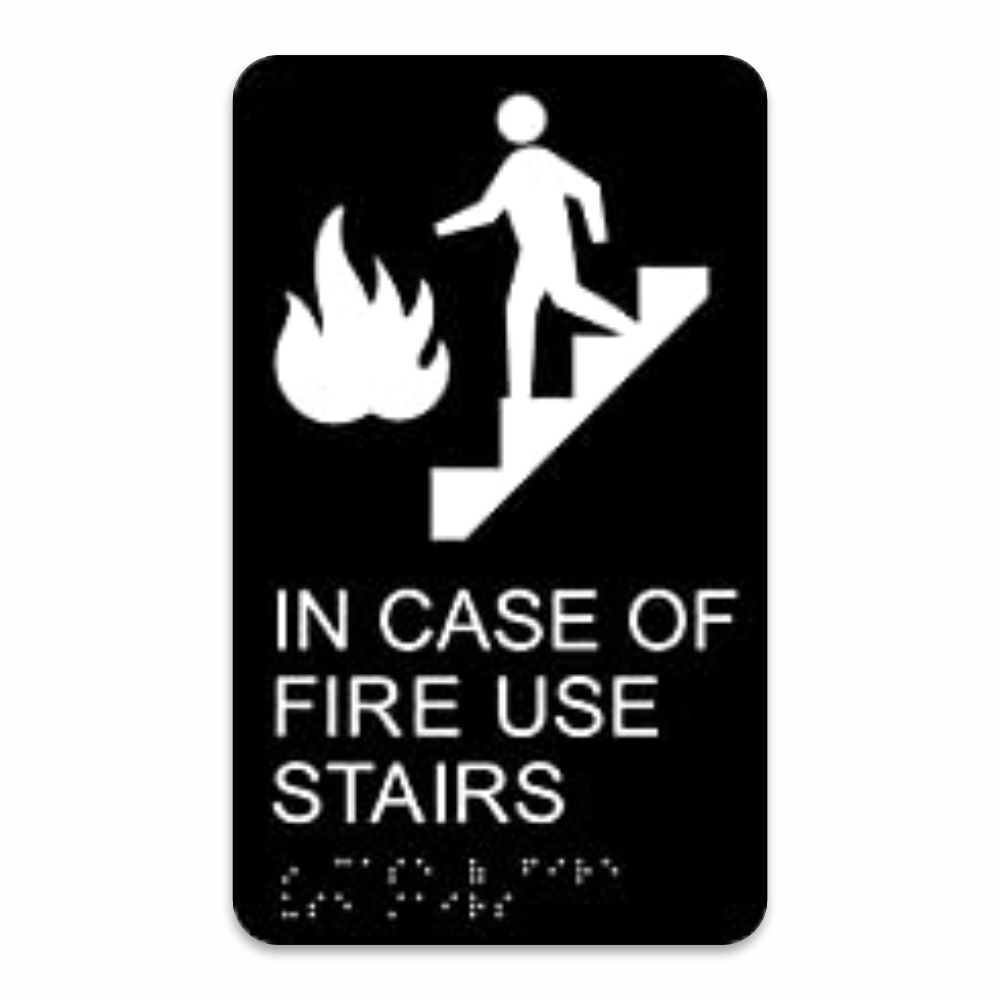 BRAILLE IN CASE OF FIRE - My Sign Station