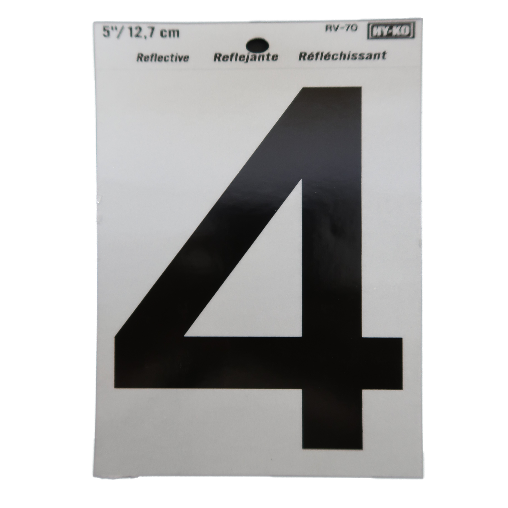 Reflective Number 5″ #4 - My Sign Station