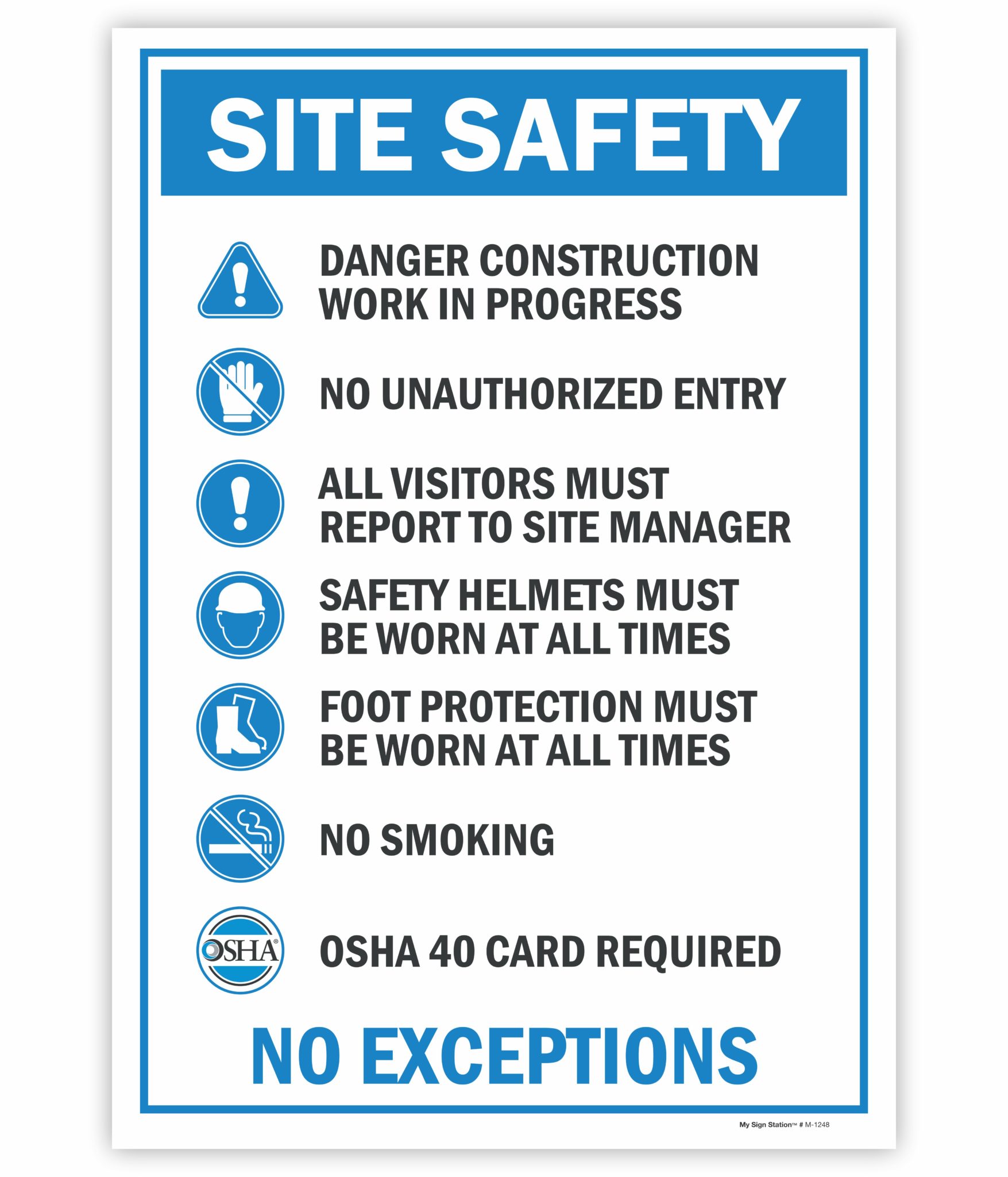 SITE SAFETY SIGN - My Sign Station