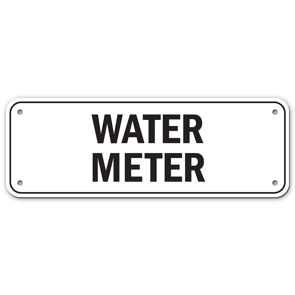 WATER METER SIGN - My Sign Station