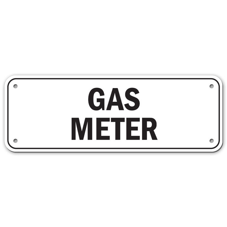 GAS METER SIGN - My Sign Station