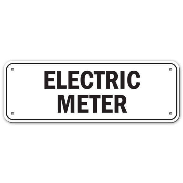 ELECTRIC METER SIGN - My Sign Station