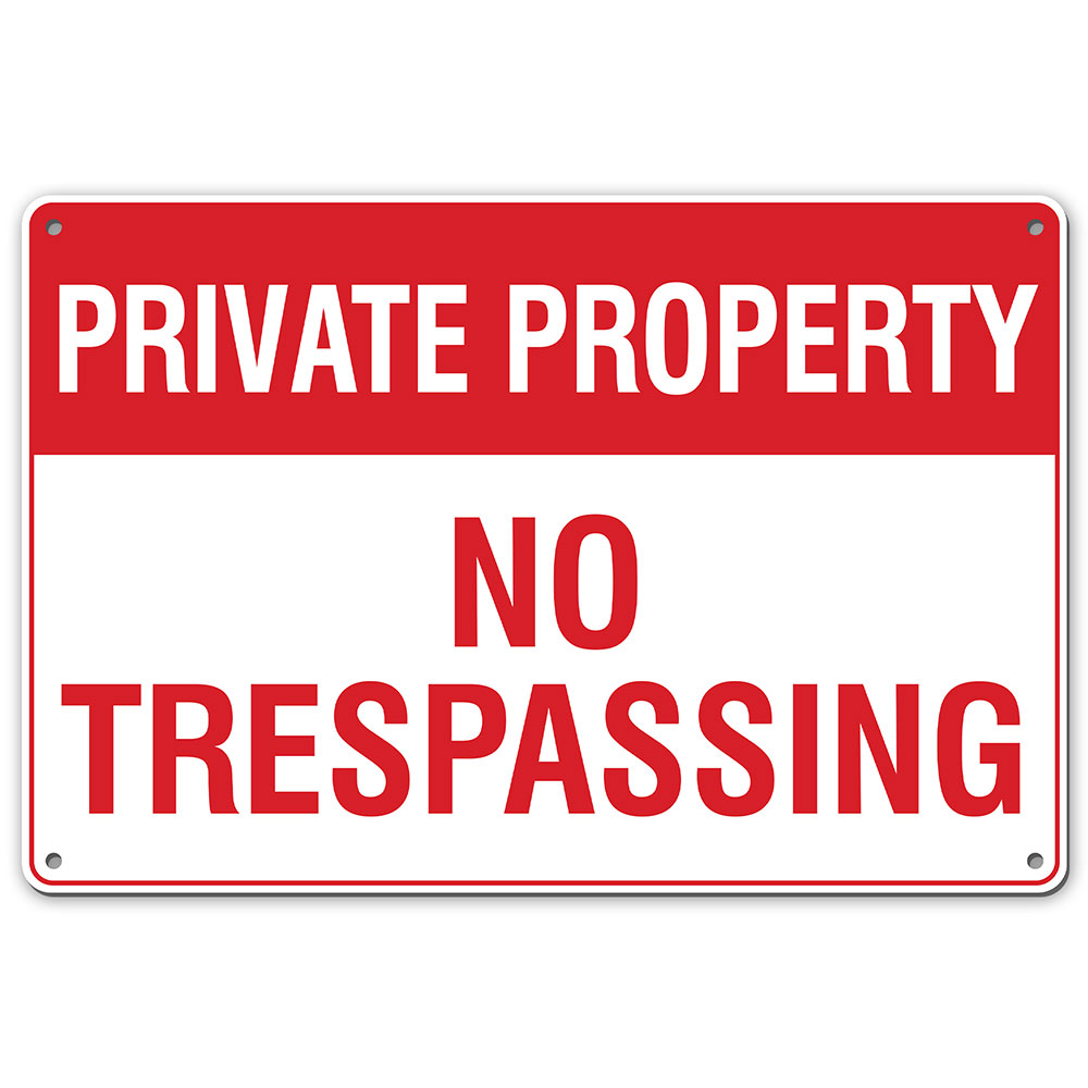 Lynch Sign 14 X 10 Private Property No Trespassing Sign
