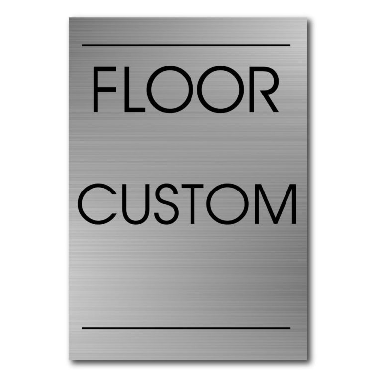 CUSTOM FLOOR ID SIGN - My Sign Station