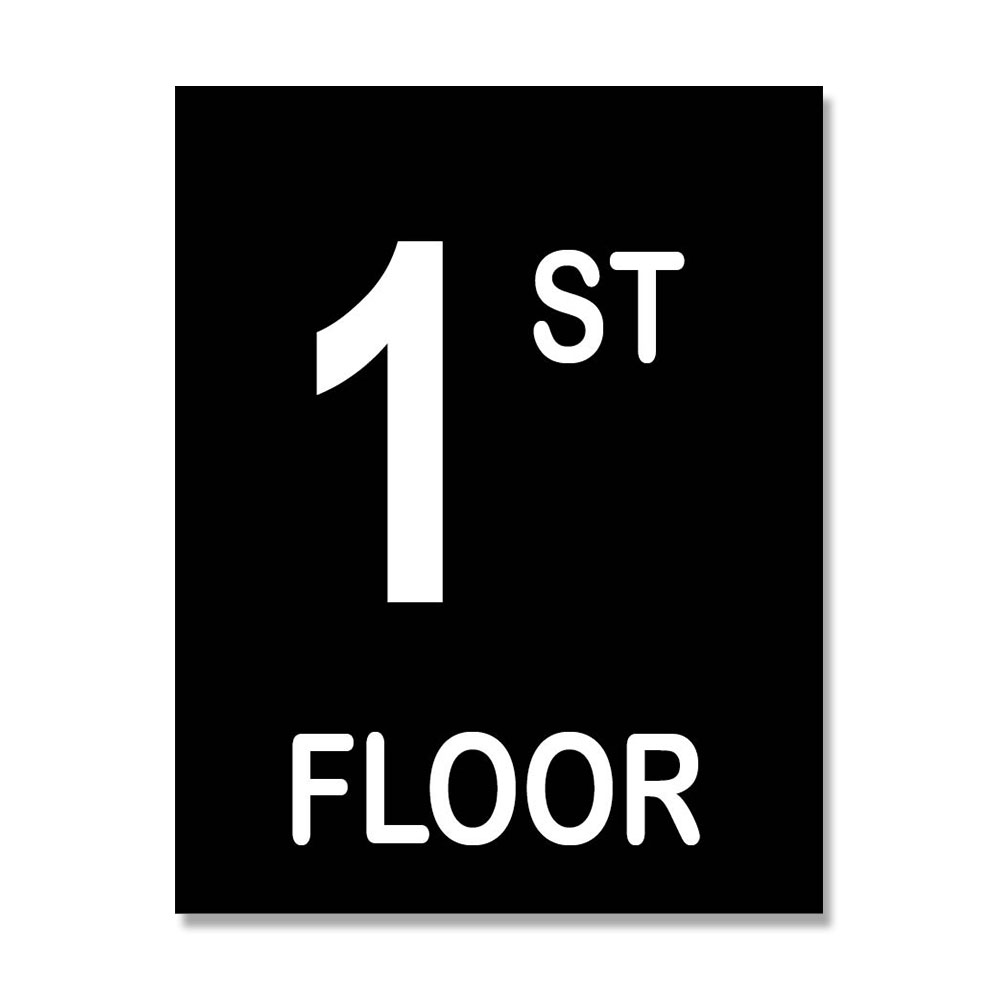 Engraved Floor ID Sign - My Sign Station