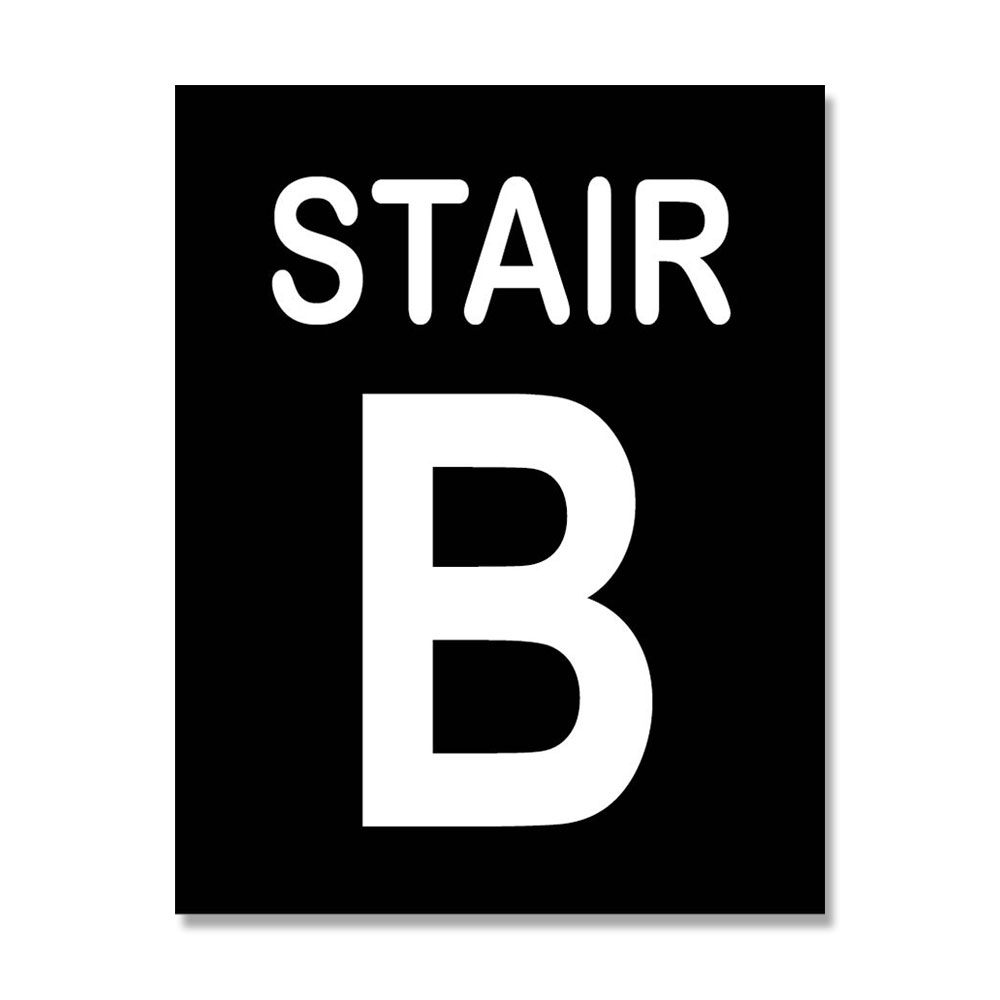 STAIR B SIGN - My Sign Station