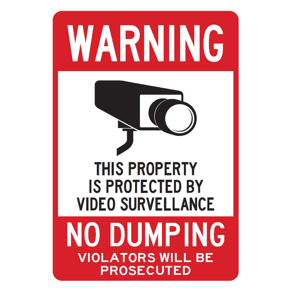 NO DUMPING VIDEO SURVEILLANCE SIGN - My Sign Station
