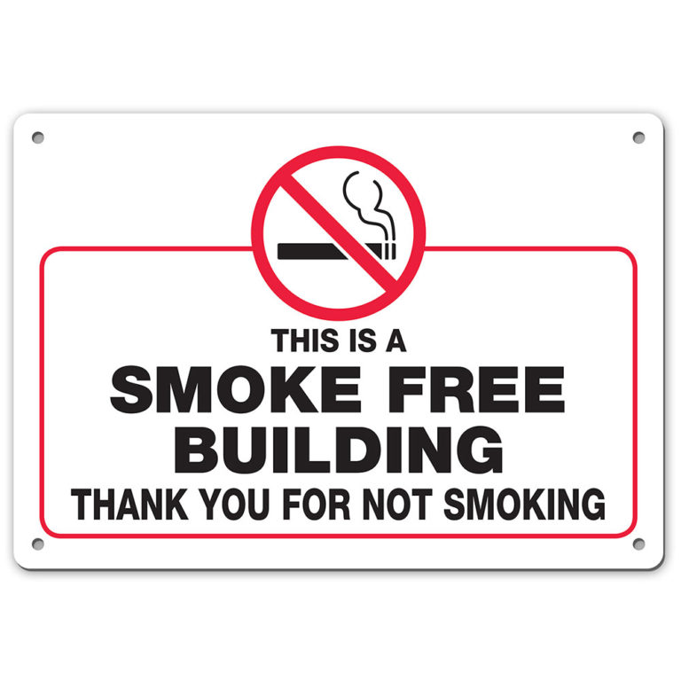 SMOKE FREE BUILDING SIGN - My Sign Station