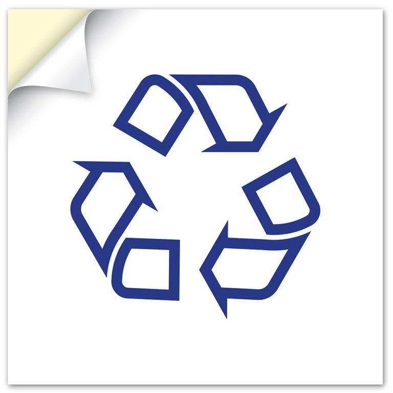 BLUE RECYCLING SIGN - My Sign Station