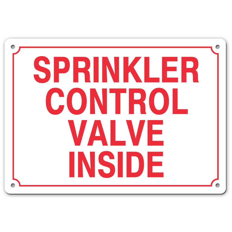 SPRINKLER CONTROL VALVE SIGN - My Sign Station