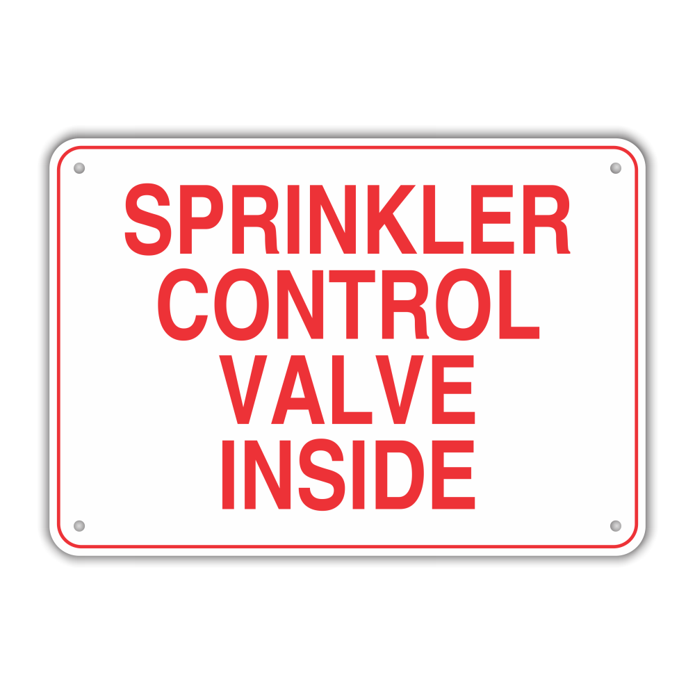SPRINKLER CONTROL VALVE SIGN - My Sign Station