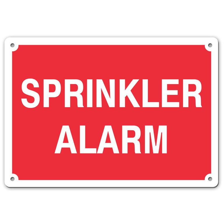 SPRINKLER ALARM SIGN - My Sign Station
