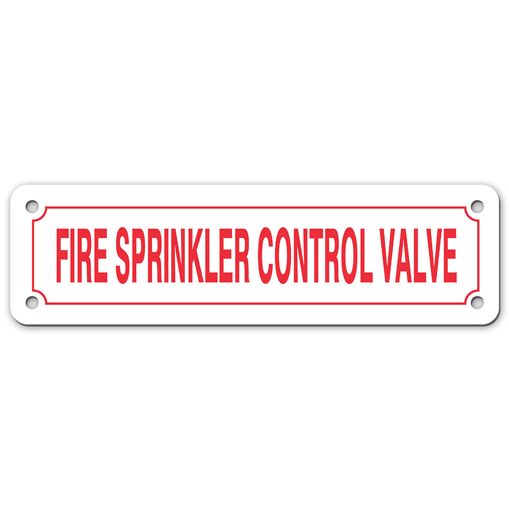 FIRE SPRINKLER CONTROL VALVE SIGN - My Sign Station
