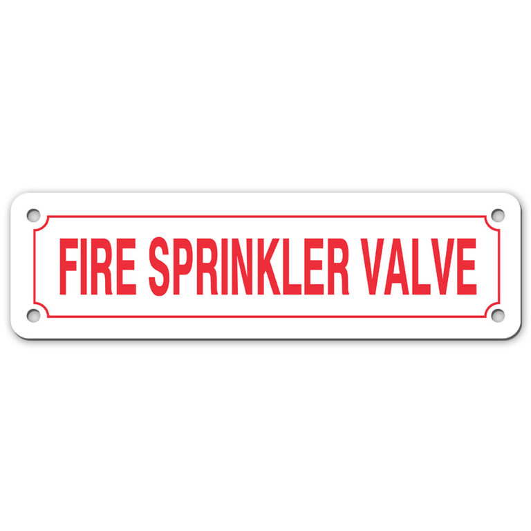 FIRE SPRINKLER VALVE SIGN - My Sign Station