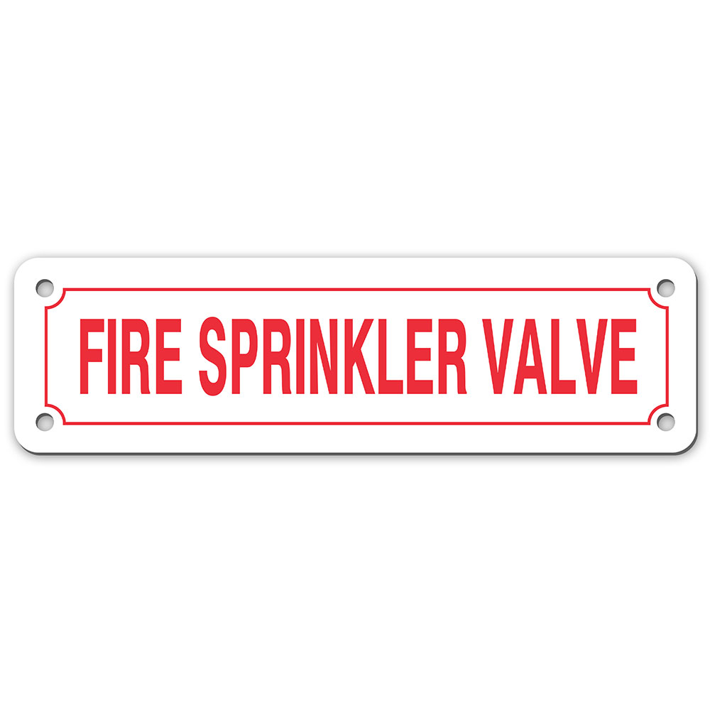 FIRE SPRINKLER VALVE SIGN - My Sign Station