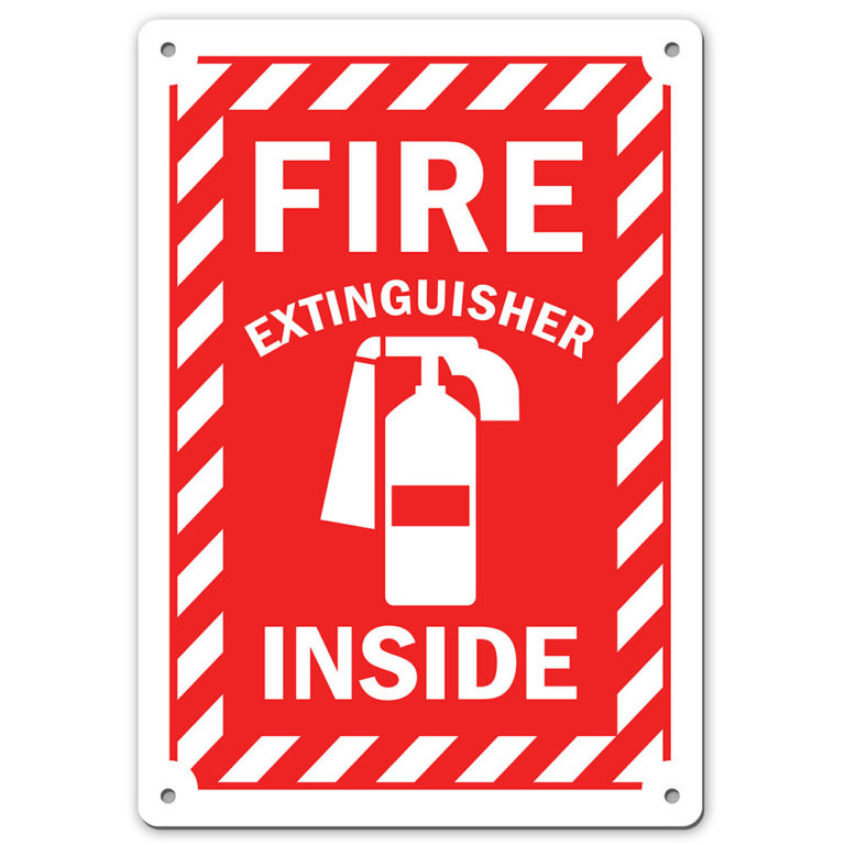 FIRE EXTINGUISHER INSIDE SIGN - My Sign Station