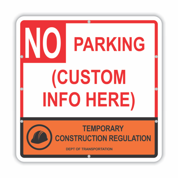 NYC DOT No Parking Anytime Custom - My Sign Station