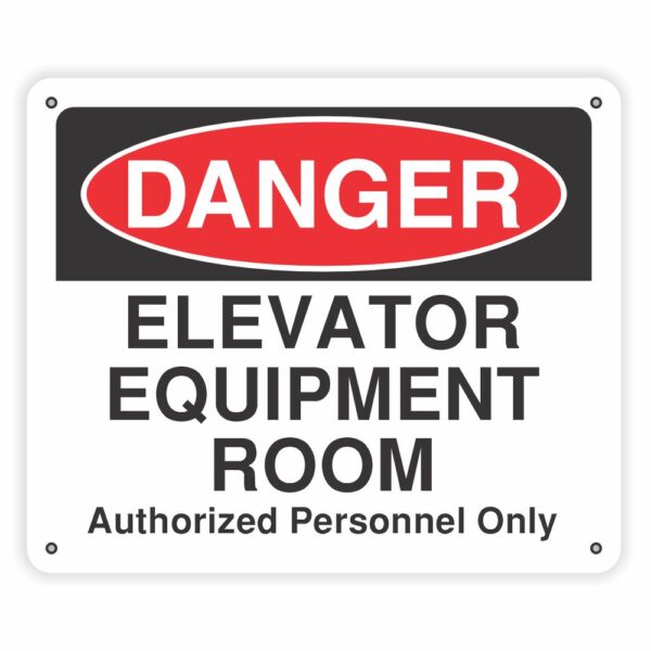 DANGER ELEVATOR EQUIPMENT ROOM - My Sign Station