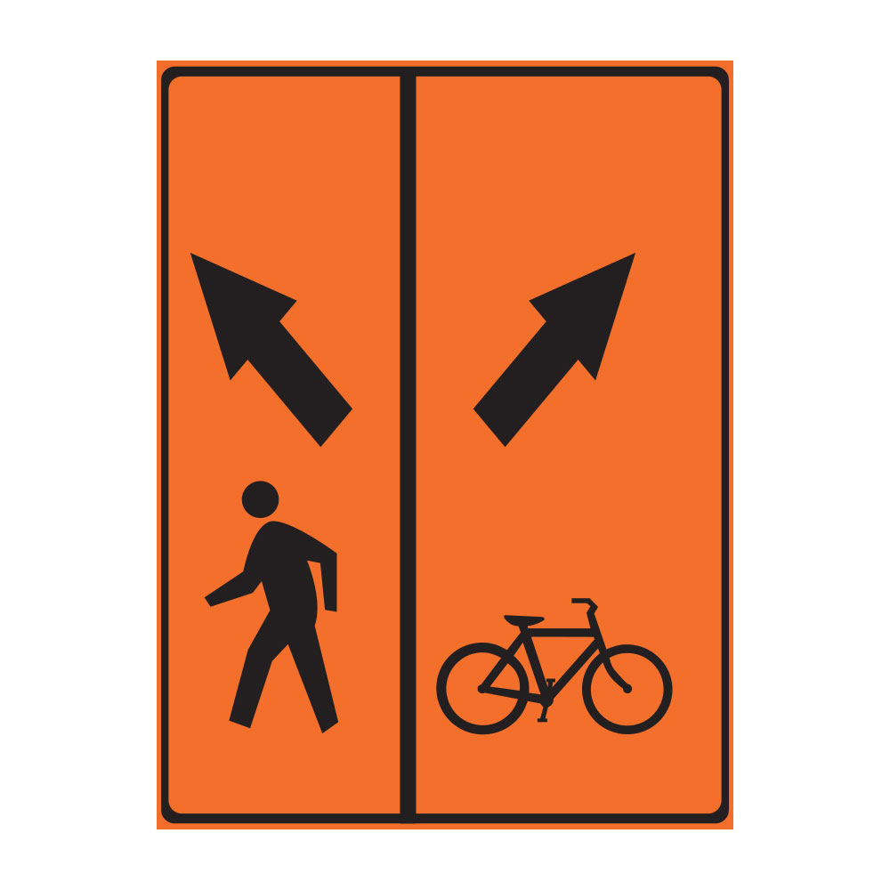BIKE LANE – PED LEFT, BIKE RIGHT - My Sign Station