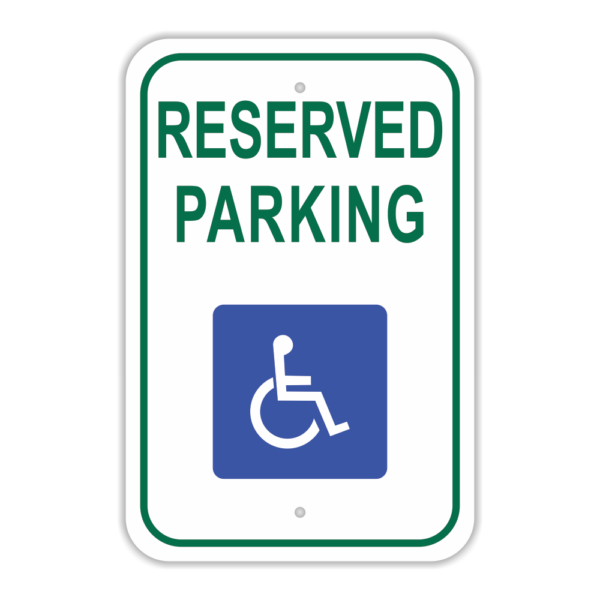 Reserved Parking with Handicap Symbol Sign - My Sign Station