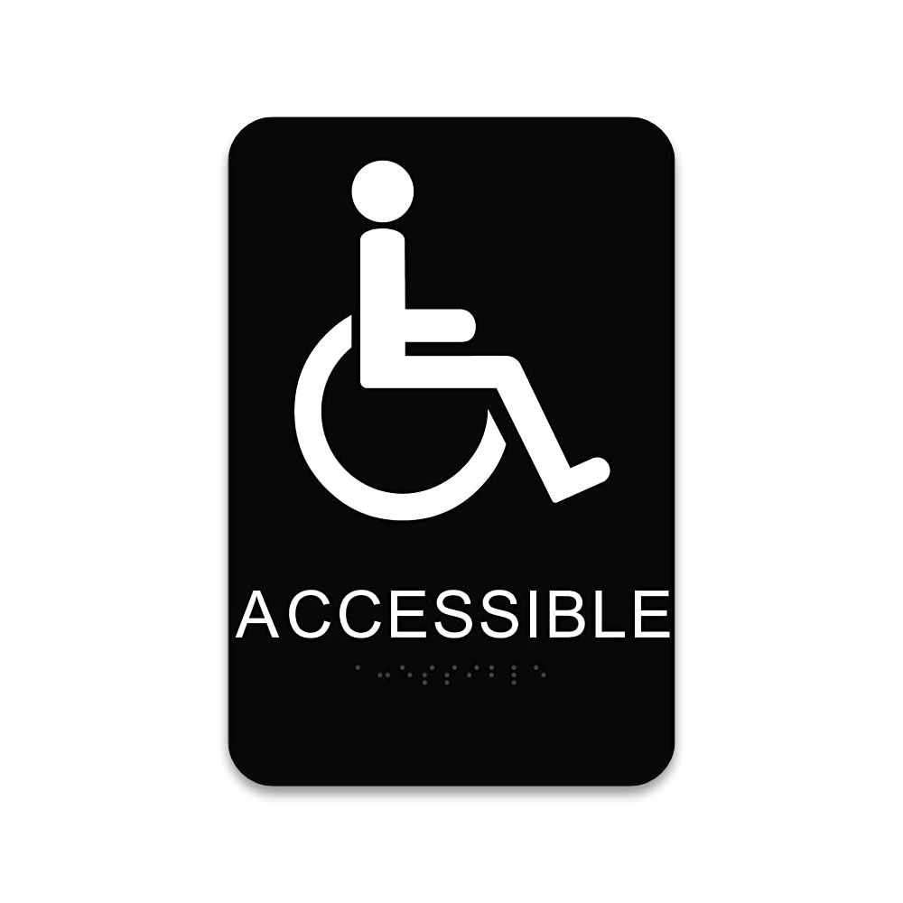 RESTROOM SIGN BRAILLE HANDICAP ACCESSIBLE - My Sign Station