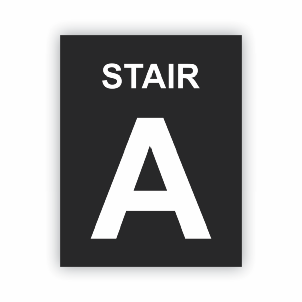 Engraved Stair ID Sign - My Sign Station