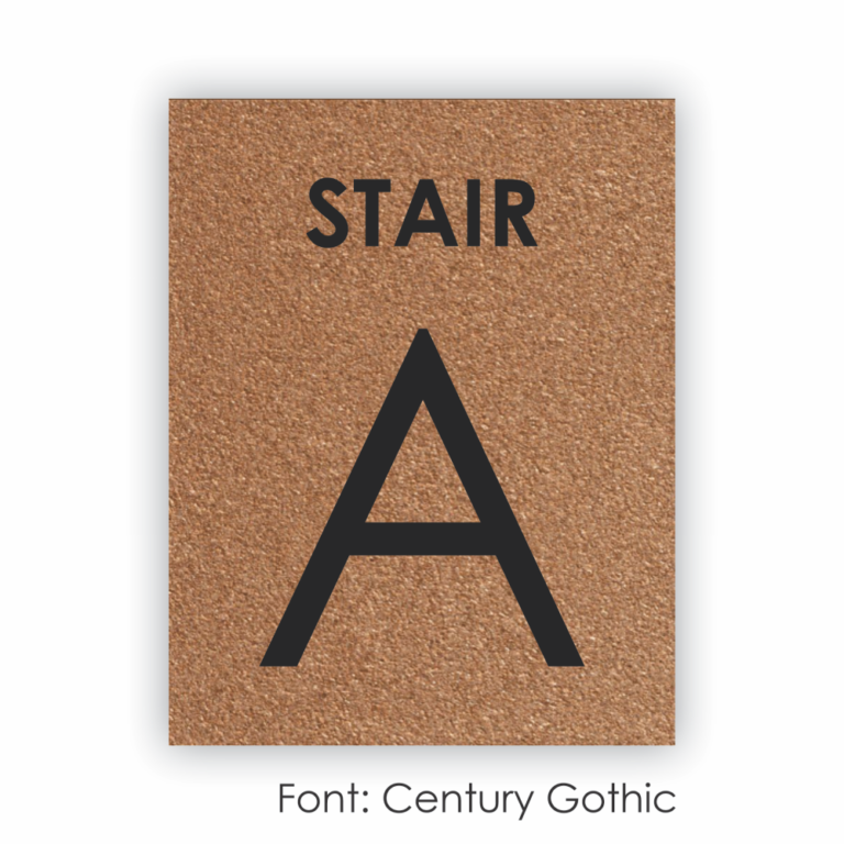 Engraved Stair ID Sign - My Sign Station