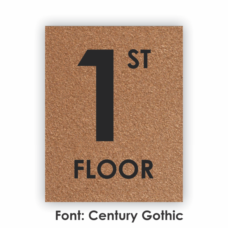 Engraved Floor ID Sign - My Sign Station
