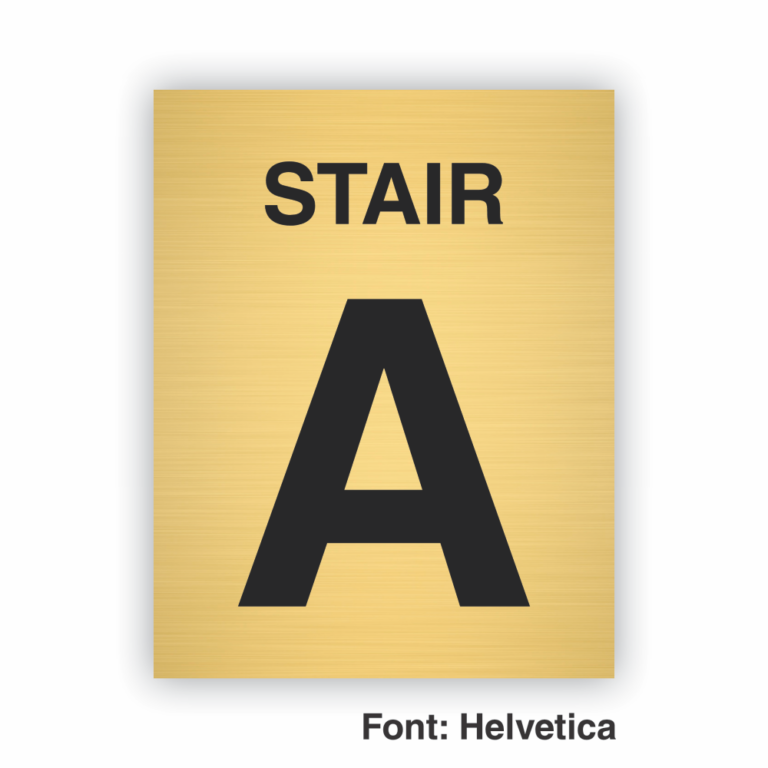 Engraved Stair ID Sign - My Sign Station