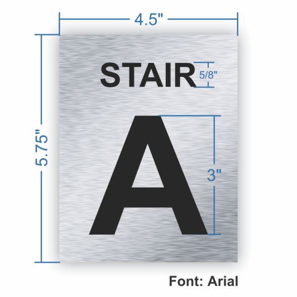 Engraved Stair ID Sign - My Sign Station